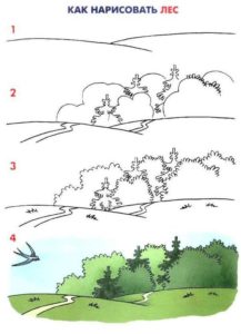 Jak narysować las krok po kroku: 107 pomysłów na zdjęcia ułatwiające ...