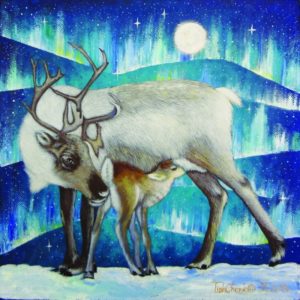 How to draw a tundra with pencils and paints: step-by-step instructions ...