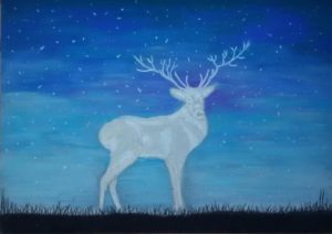 How to draw a tundra with pencils and paints: step-by-step instructions ...